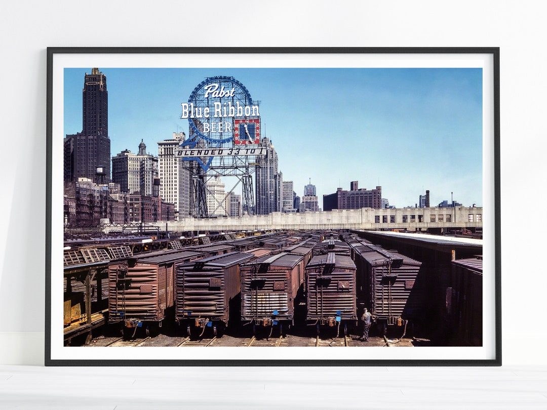 Vintage Chicago Print, Chicago Wall Art, Illinois Print, Chicago Poster ...