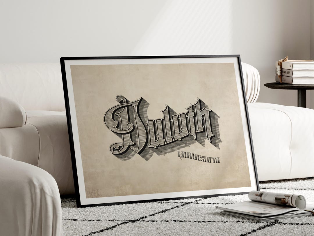 Duluth Print, Duluth Art, Duluth Art Print, Duluth Poster, Duluth Wall ...