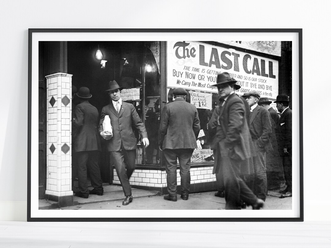 Vintage Prohibition Print, Vintage Wall Art, Beer Wall Art, Prohibition ...