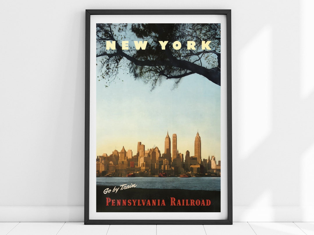 New York City Travel Poster, New York City Print, Vintage Art, New York ...
