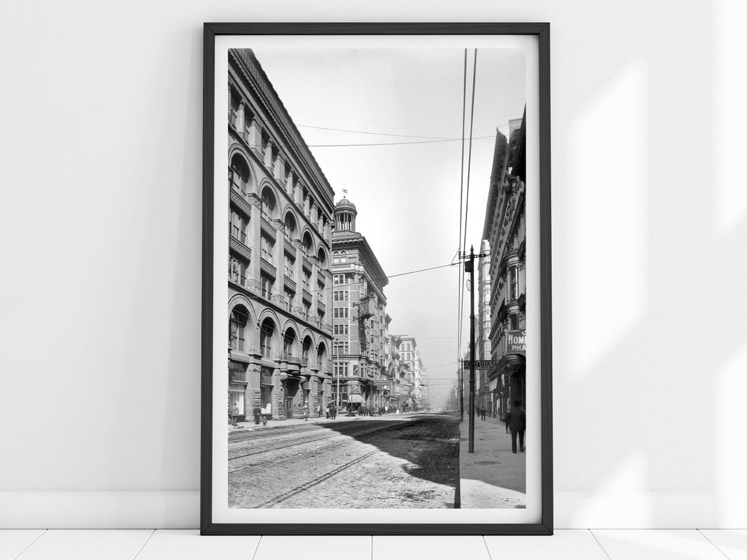 Vintage St. Louis Print, St. Louis Wall Art, Black and White Art, St ...