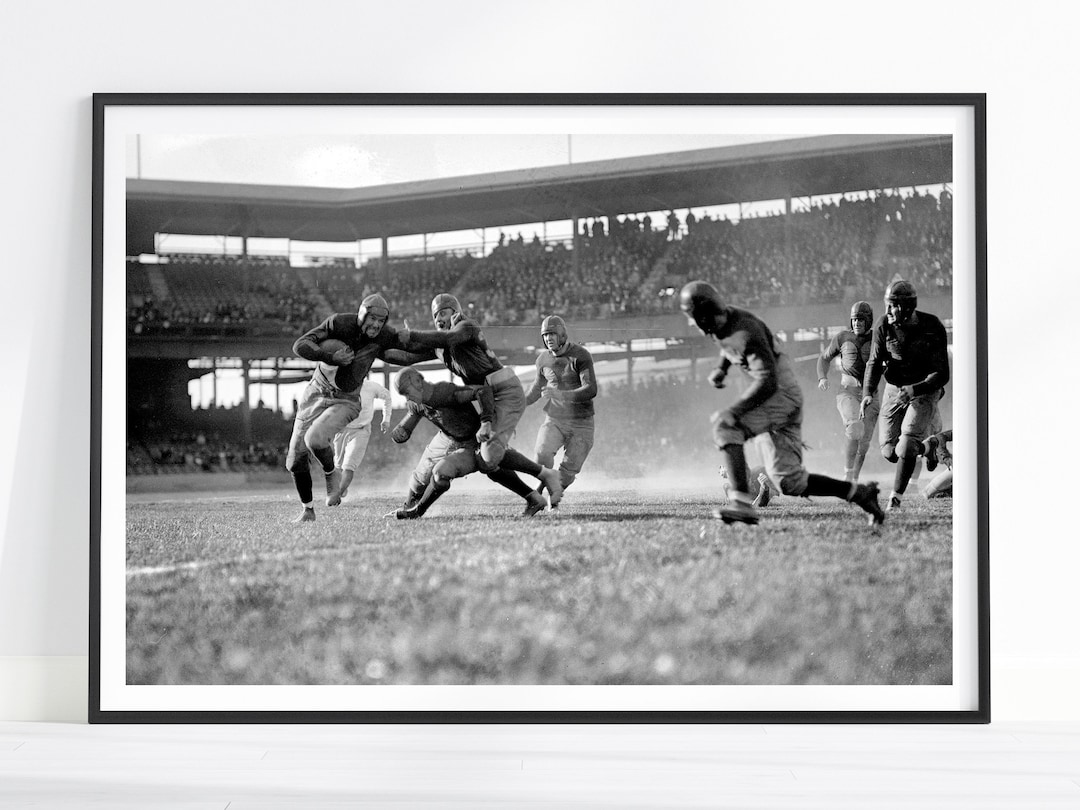 Vintage Football Print, Football Print, Football Wall Art, Football ...