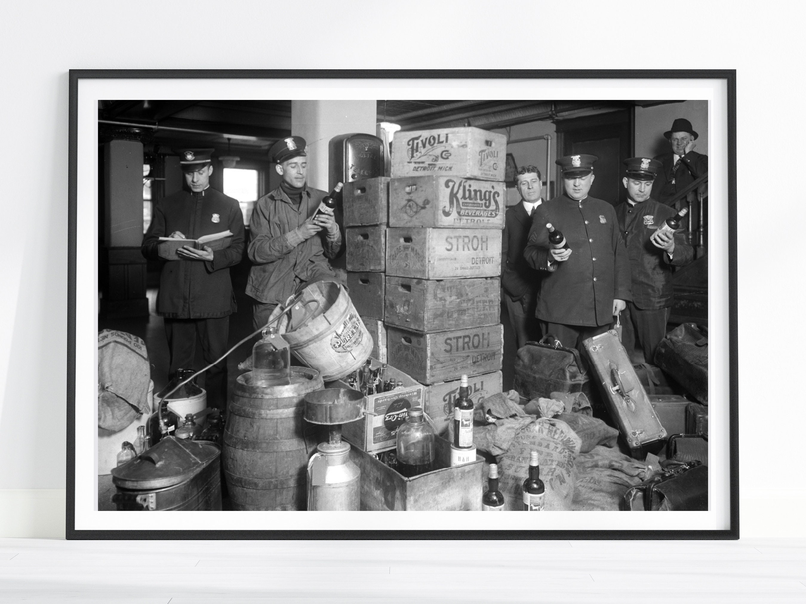 Vintage Prohibition Print Vintage Police Wall Art Police - Etsy