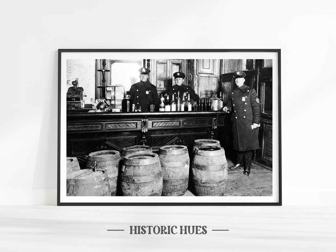 Vintage Prohibition Print, Vintage Wall Art, Beer Wall Art, Prohibition ...