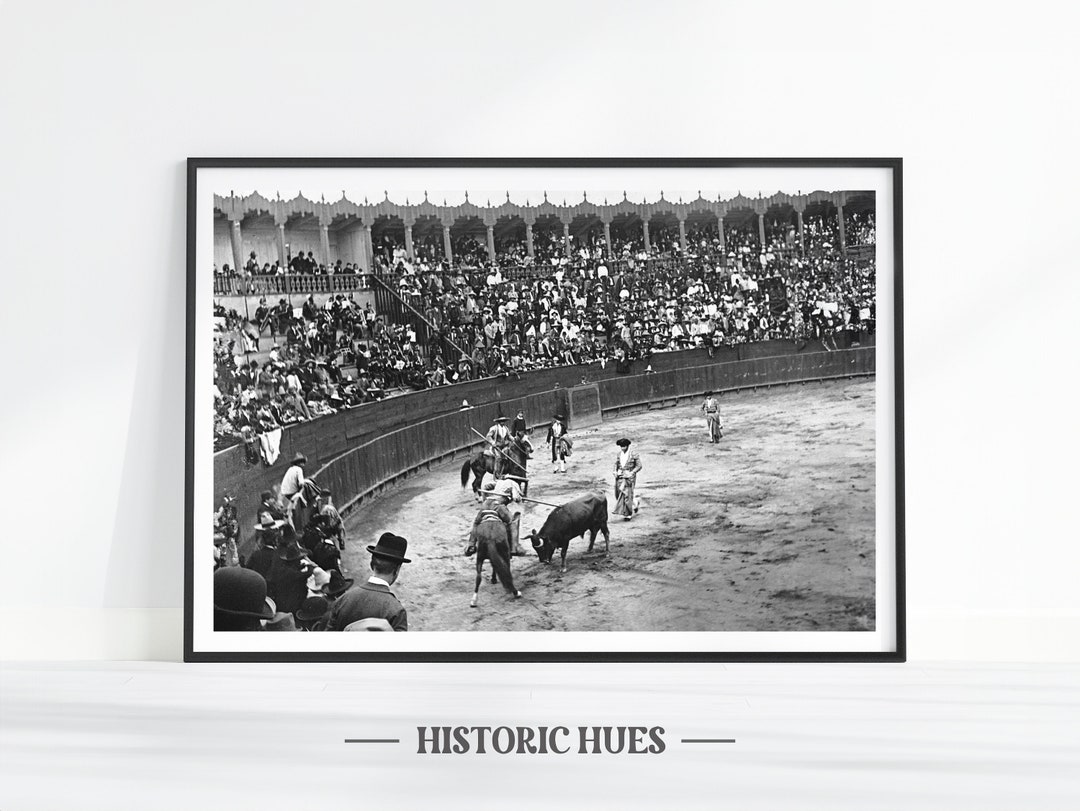 Bullfight Print, Vintage Bullfighter Poster, Western Wall Art, Western ...