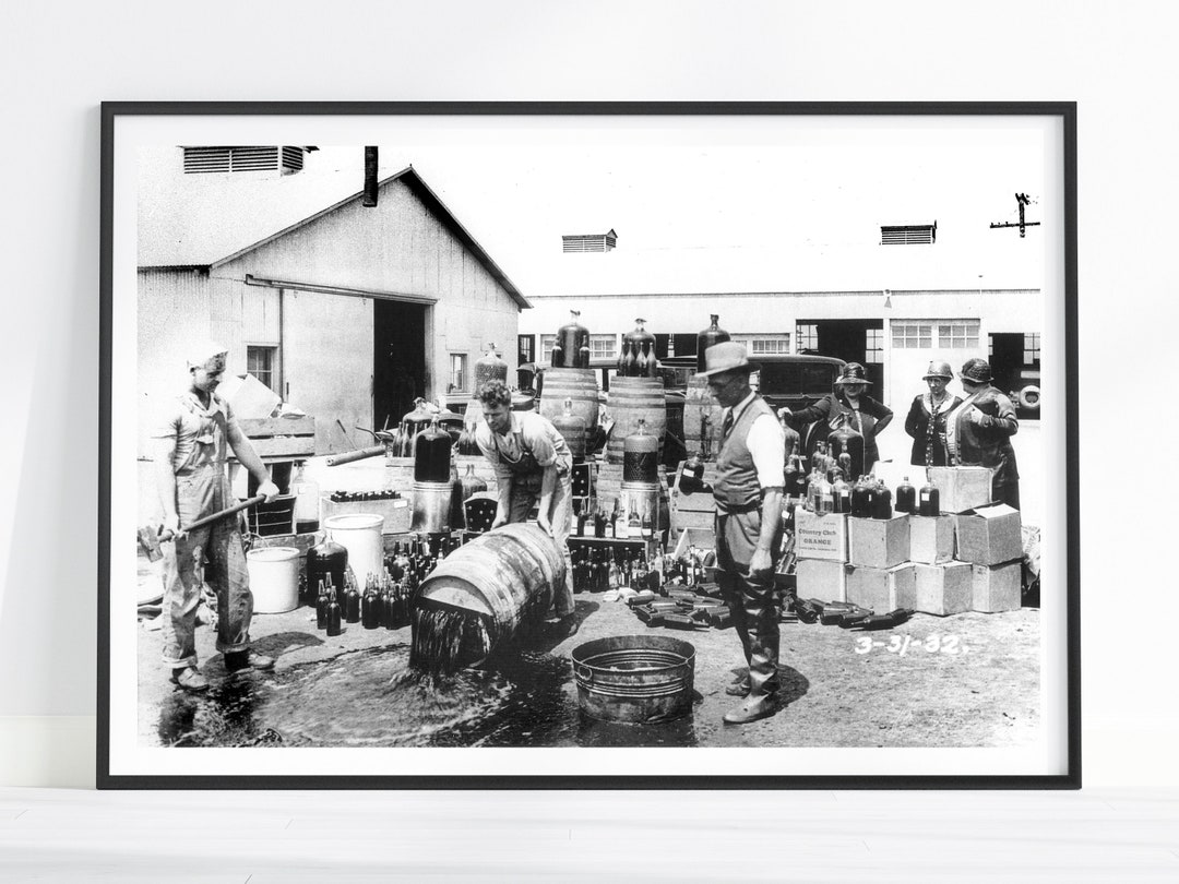 Vintage Prohibition Print, Vintage Whiskey Wall Art, Prohibition Wall ...