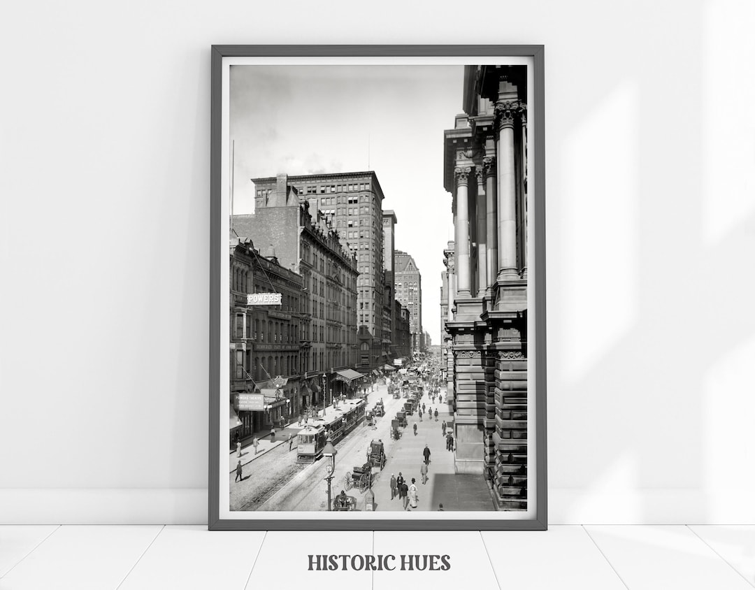 Vintage Chicago Print, Chicago Wall Art, Illinois Print, Chicago Poster ...