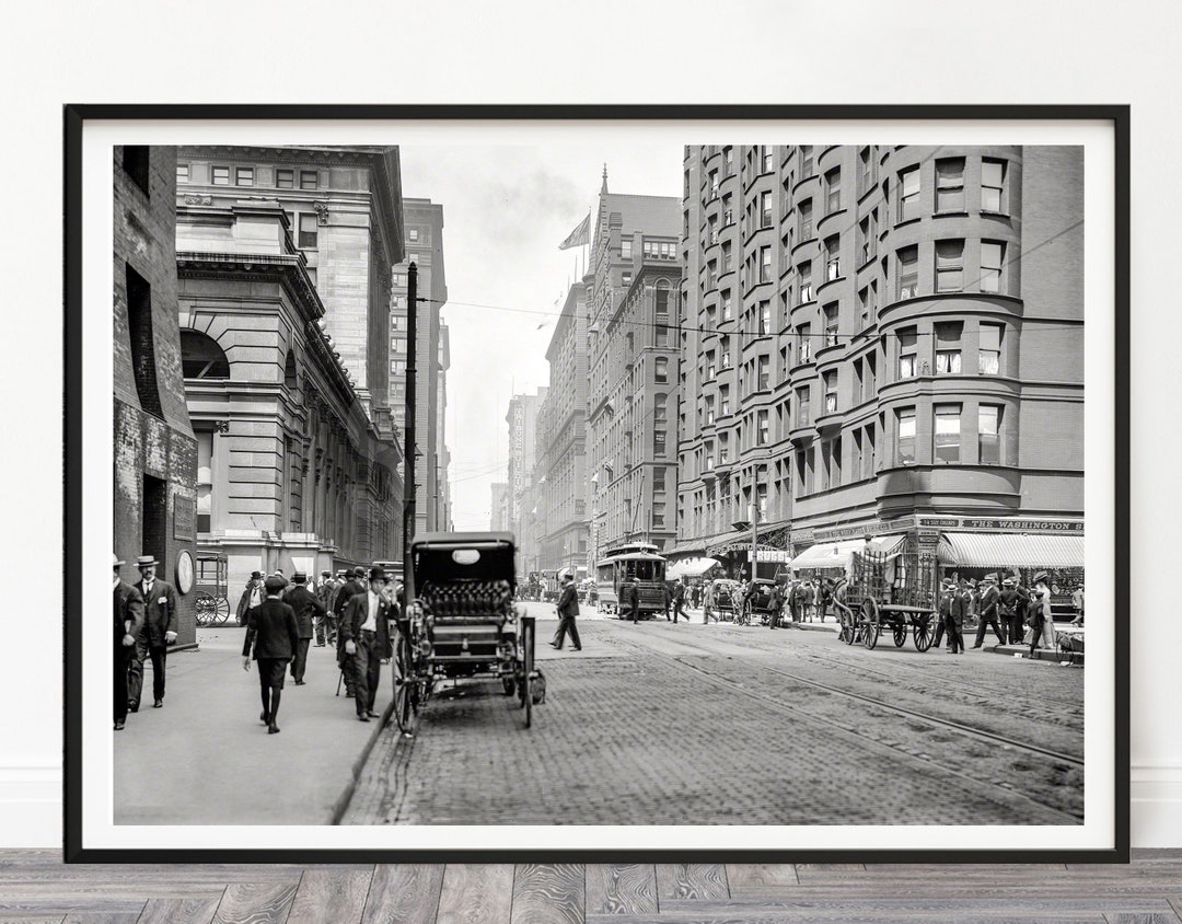 Vintage Chicago Print, 1907, Chicago Wall Art, Illinois Print, Chicago ...