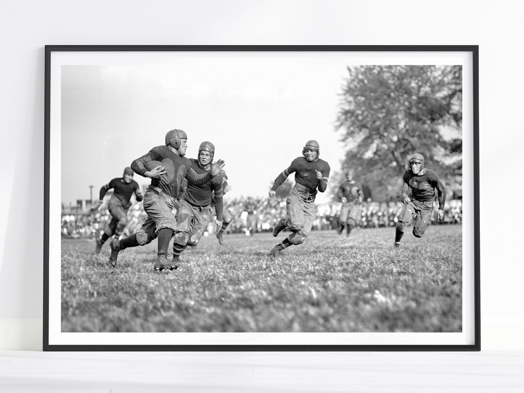 Vintage Football Print, Football Print, Football Wall Art, Football ...
