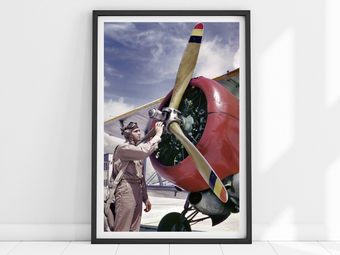 Vintage Plane Print, Airforce Print, Airplane Wall Art, Aviation Wall ...
