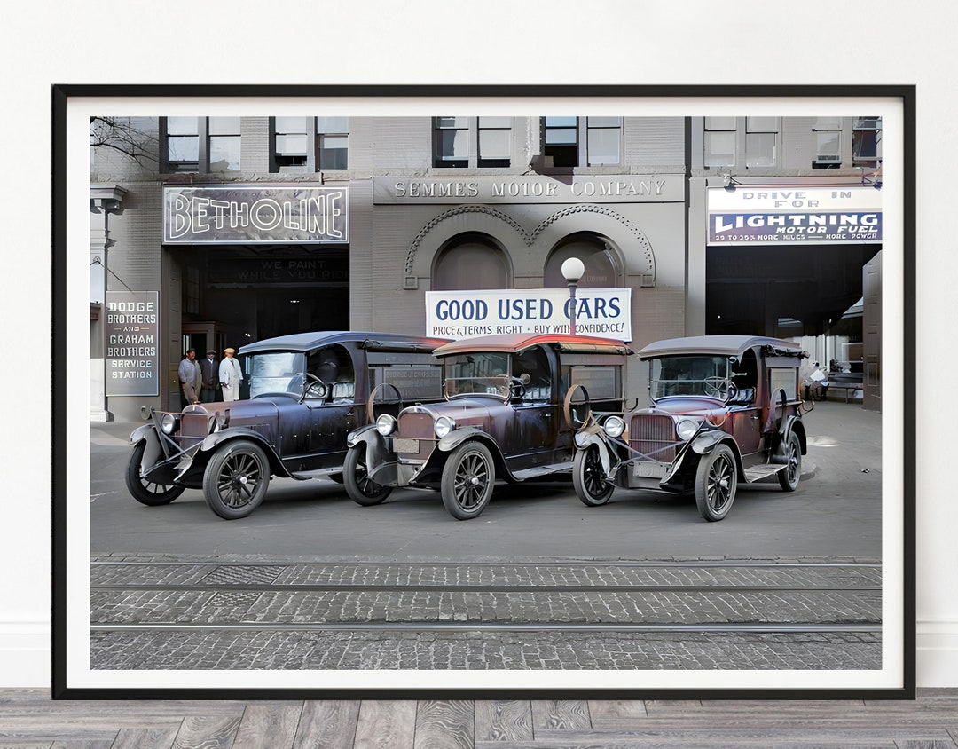 Vintage Car Print, 1927 Classic Car Wall Art, Vintage Car Poster, Retro ...