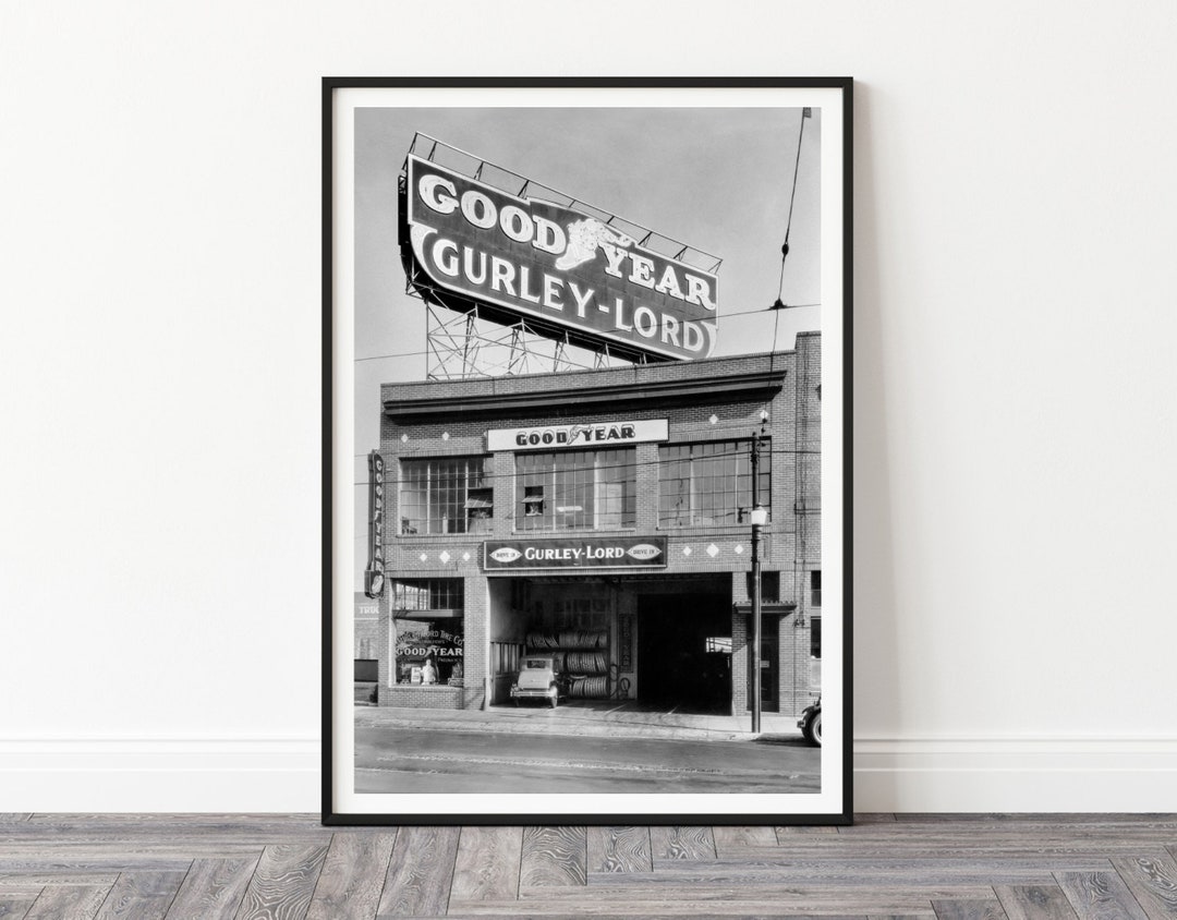 Vintage Garage Print, Garage Wall Art, Car Wall Art, Classic Car Print ...