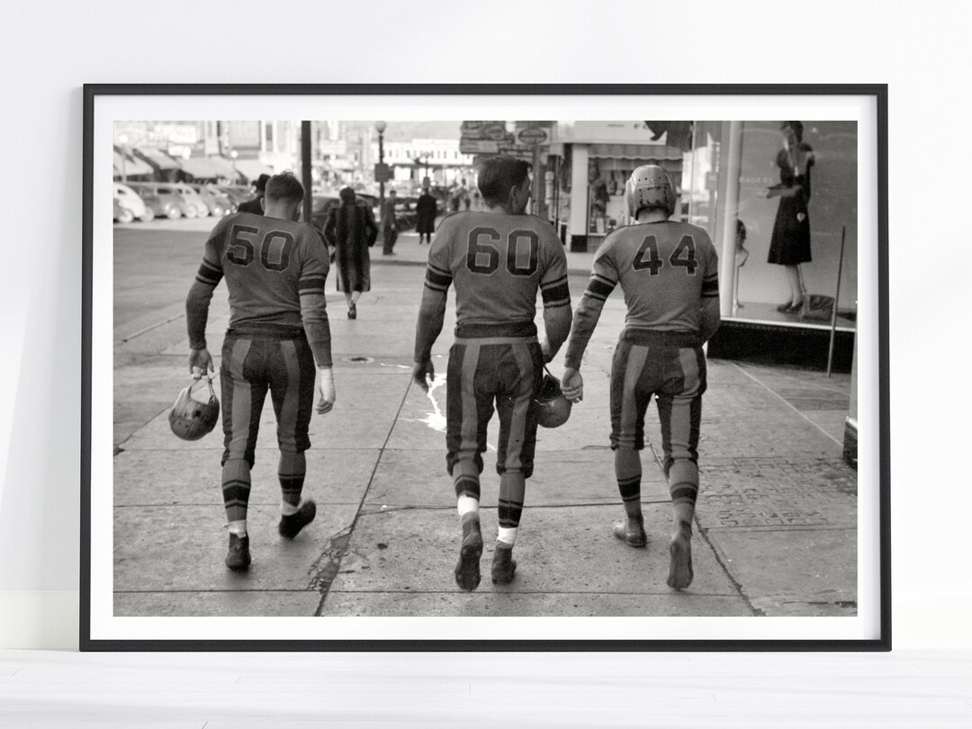 Vintage Football Print, 1940 Football Print, Football Wall Art ...