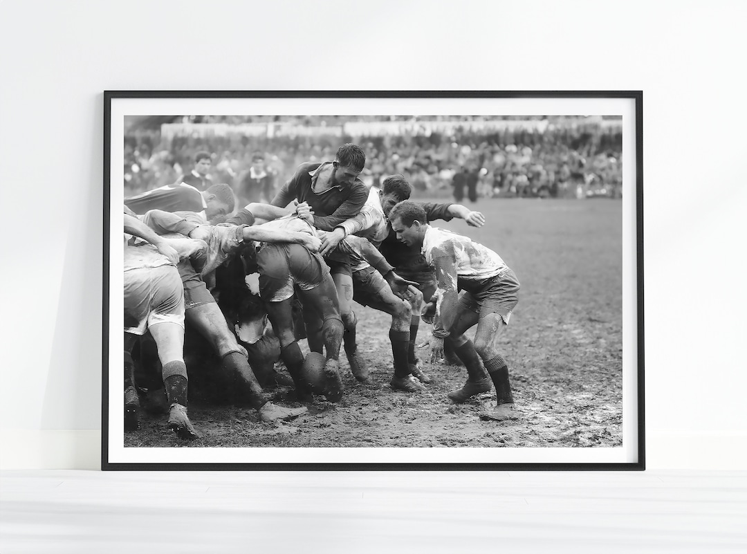Vintage Rugby Print, Rugby Poster, Rugby Wall Art, Rugby Player Poster ...