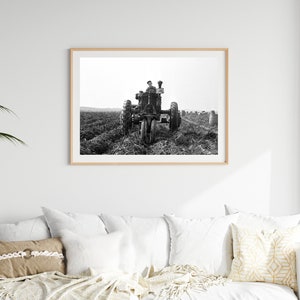 Vintage Tractor Print, Farmhouse Print, Vintage Farmhouse Decor ...