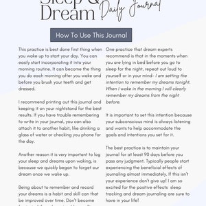 Dream Journal | Printable | Shadow Work | Instant Download - Etsy