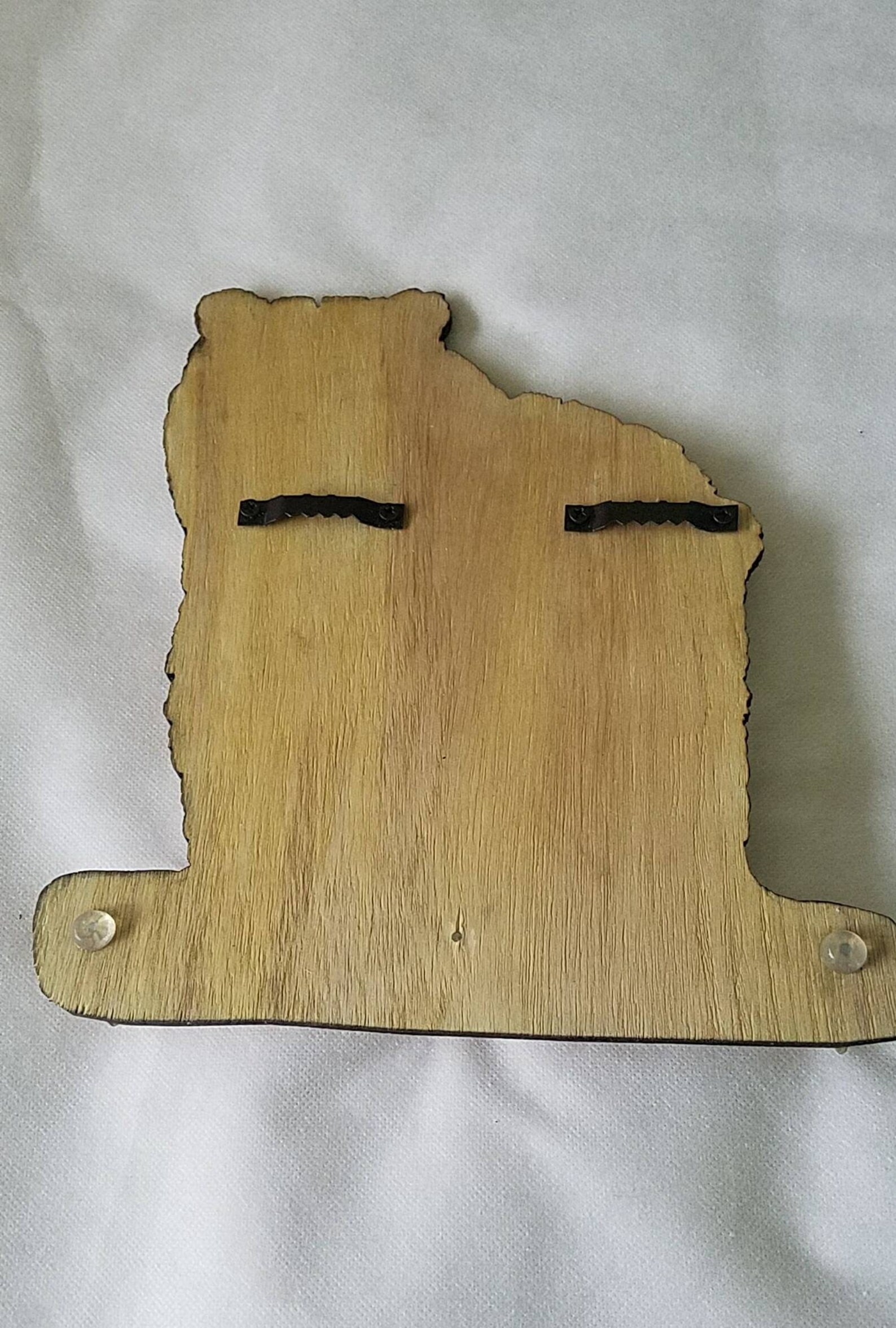 Woodland Animals Wood Bear Key Rack Lasered Wood Bear Laser - Etsy