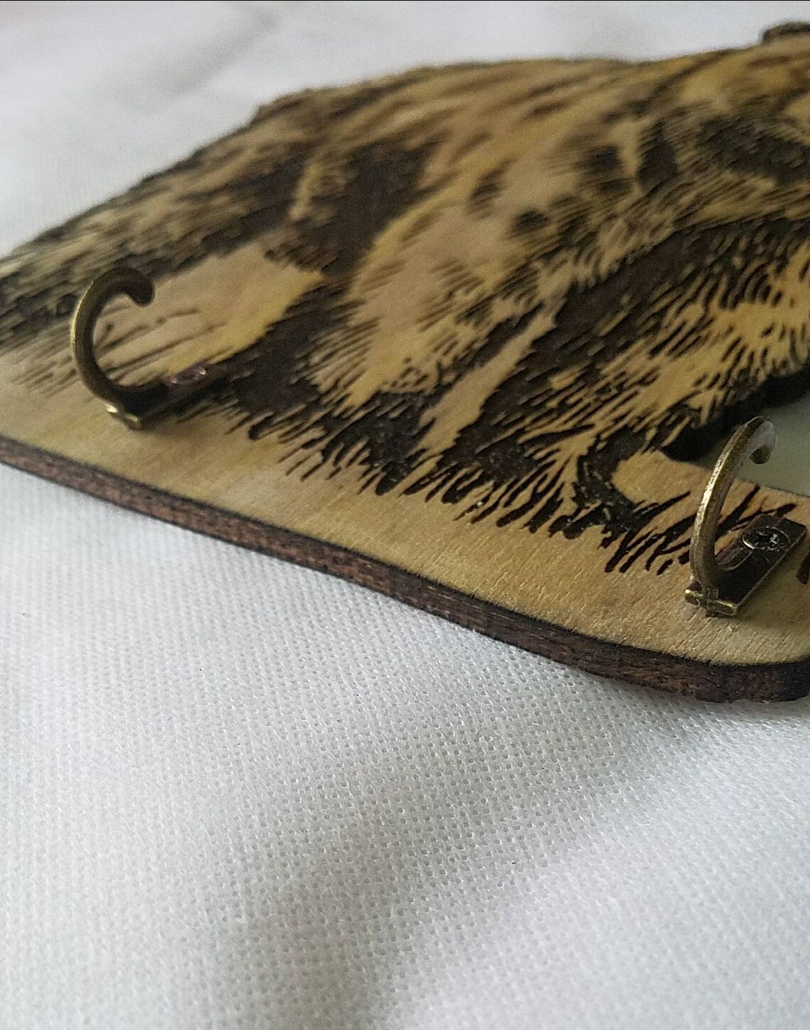 Woodland Animals Wood Bear Key Rack Lasered Wood Bear Laser - Etsy