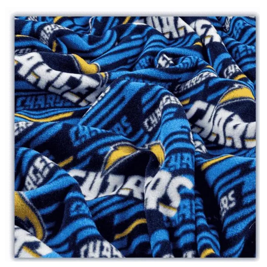 San Diego Chargers Fleece Fabric – 1 Yard Cut - Etsy