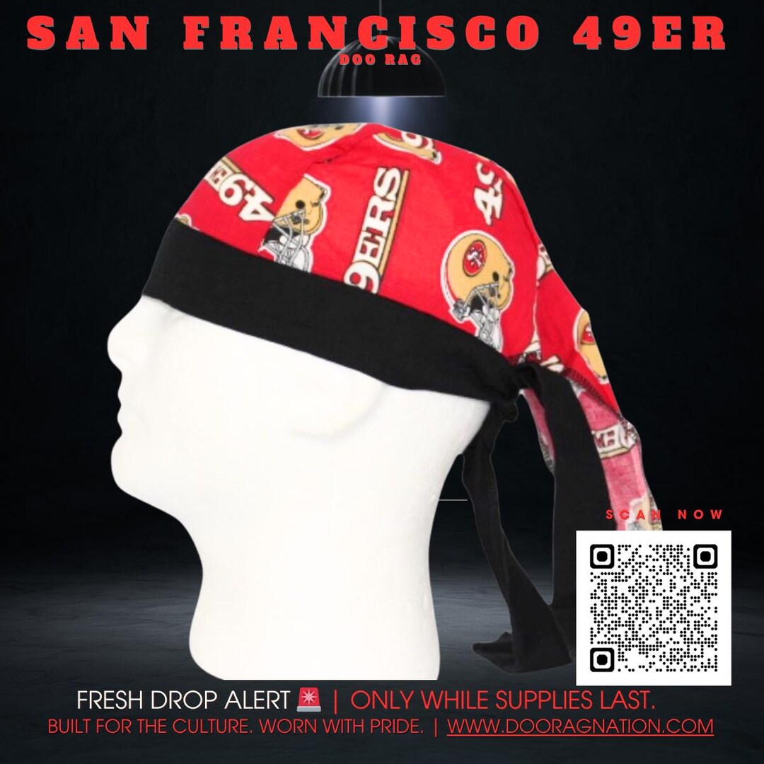 San Francisco 49ers Doo Rag – Show Your Faithful Pride in Style! - Etsy
