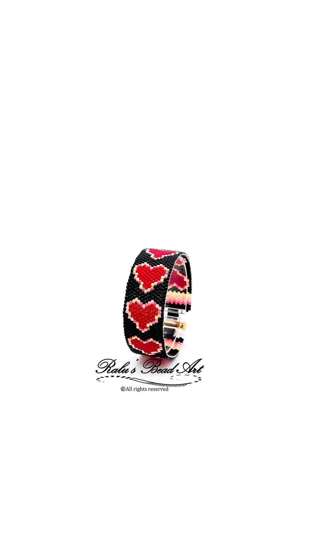 HEARTS on FIRE, Even and Odd Count Peyote Stitch Patterns, DIY ...