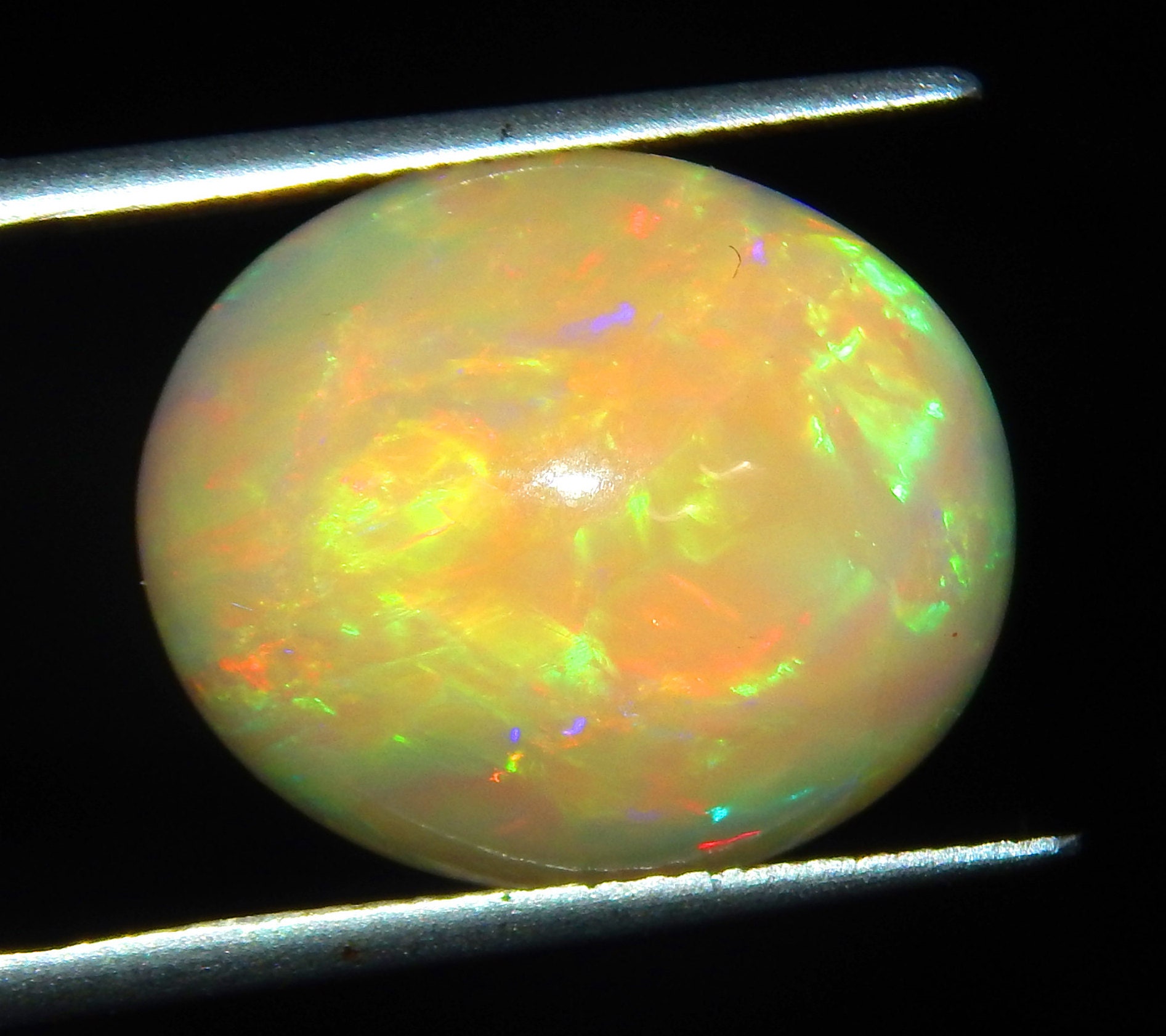 Multi Color opal 7.50 cts AAA Ethiopian Opal 14x17mm smooth | Etsy