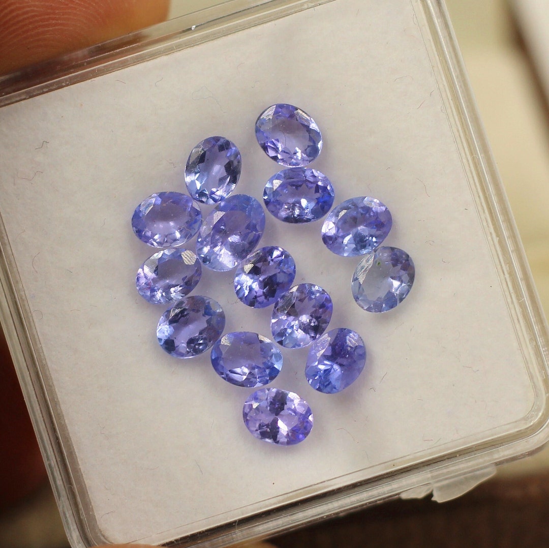 Tanzanite Calibrated Gemstone Lot, Natural AA Tanzanite 4x5mm Gemstone ...