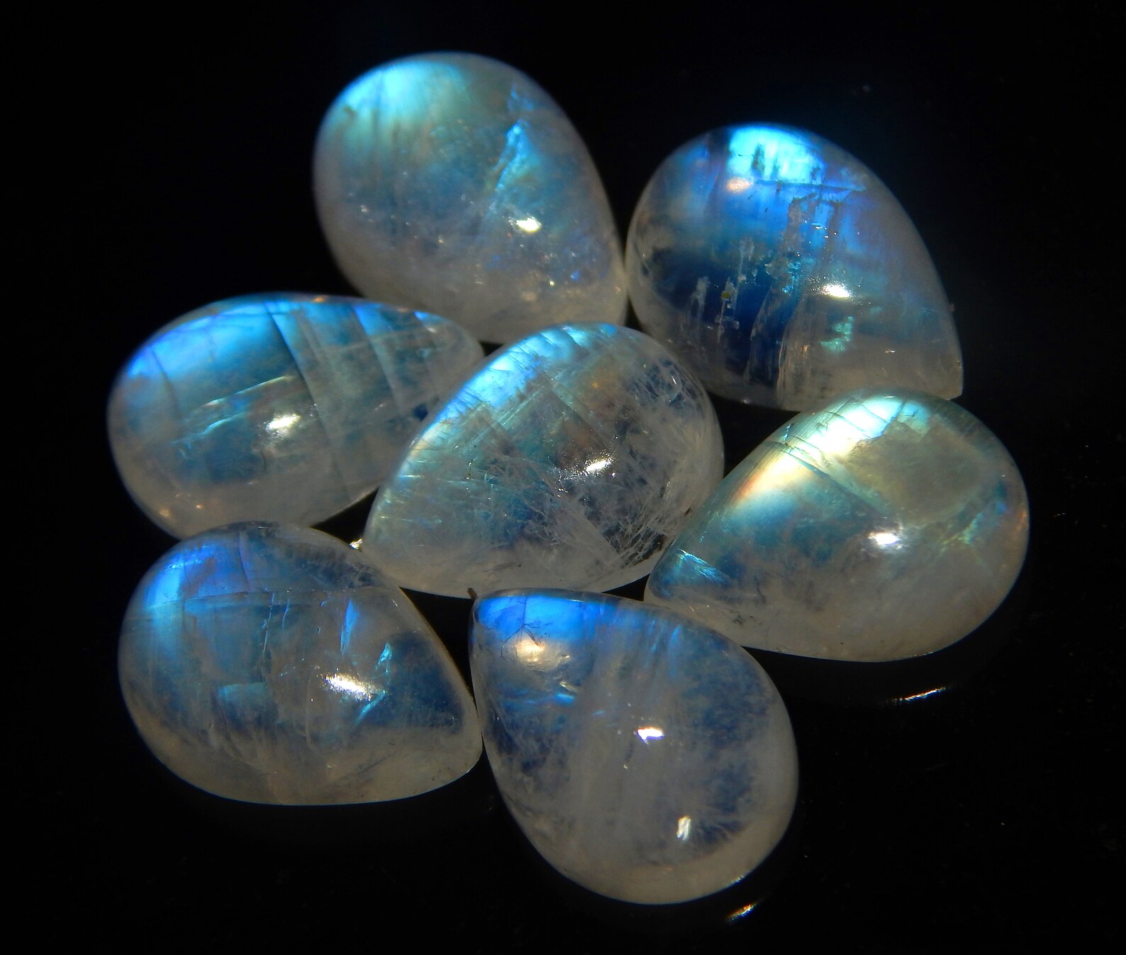 7 Pieces June Birthstone AAA Quality Rainbow Moonstone - Etsy