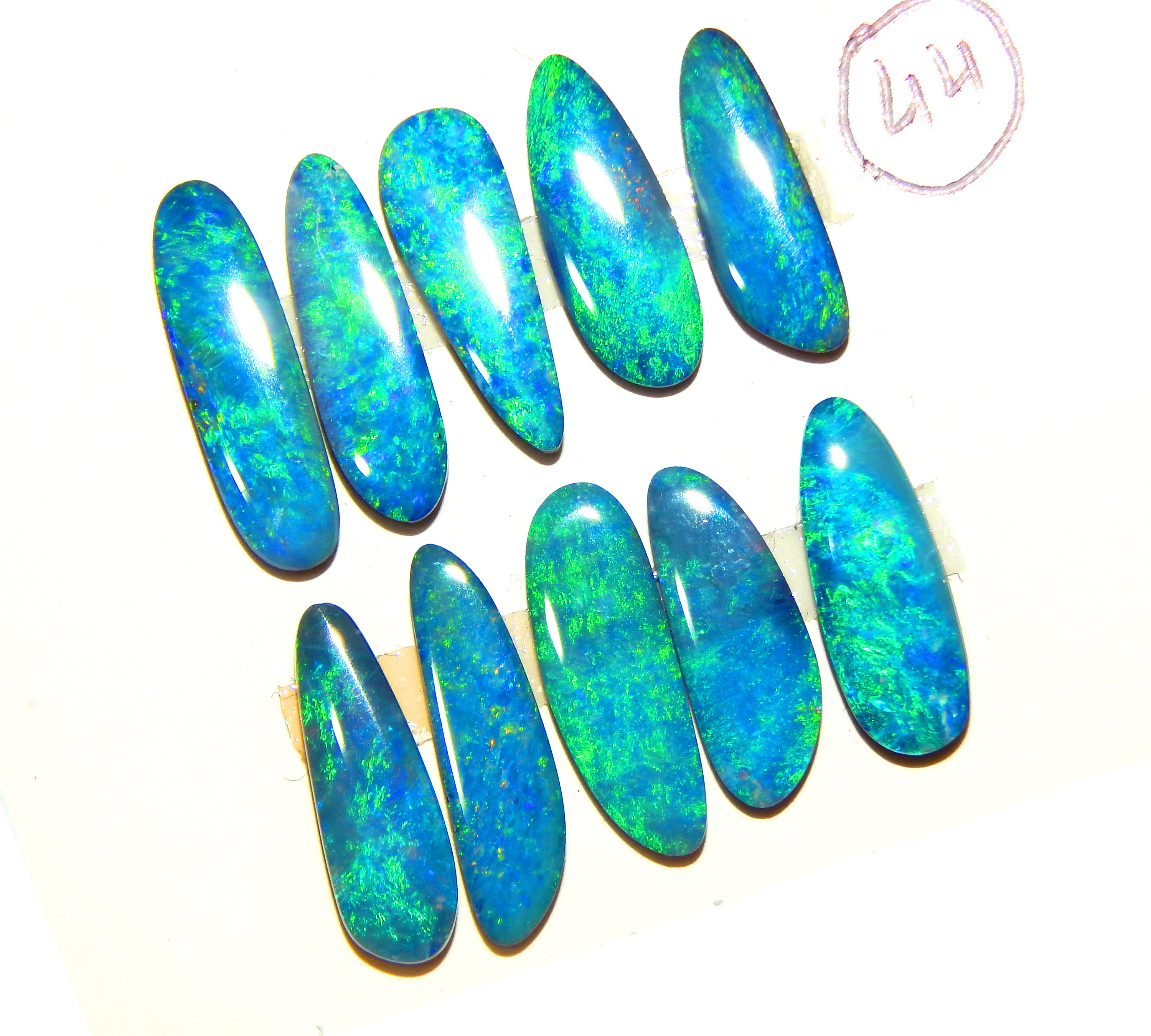 Fancy shape Opal AAA 7 cts Australian Opal 12x14mm Colorful | Etsy