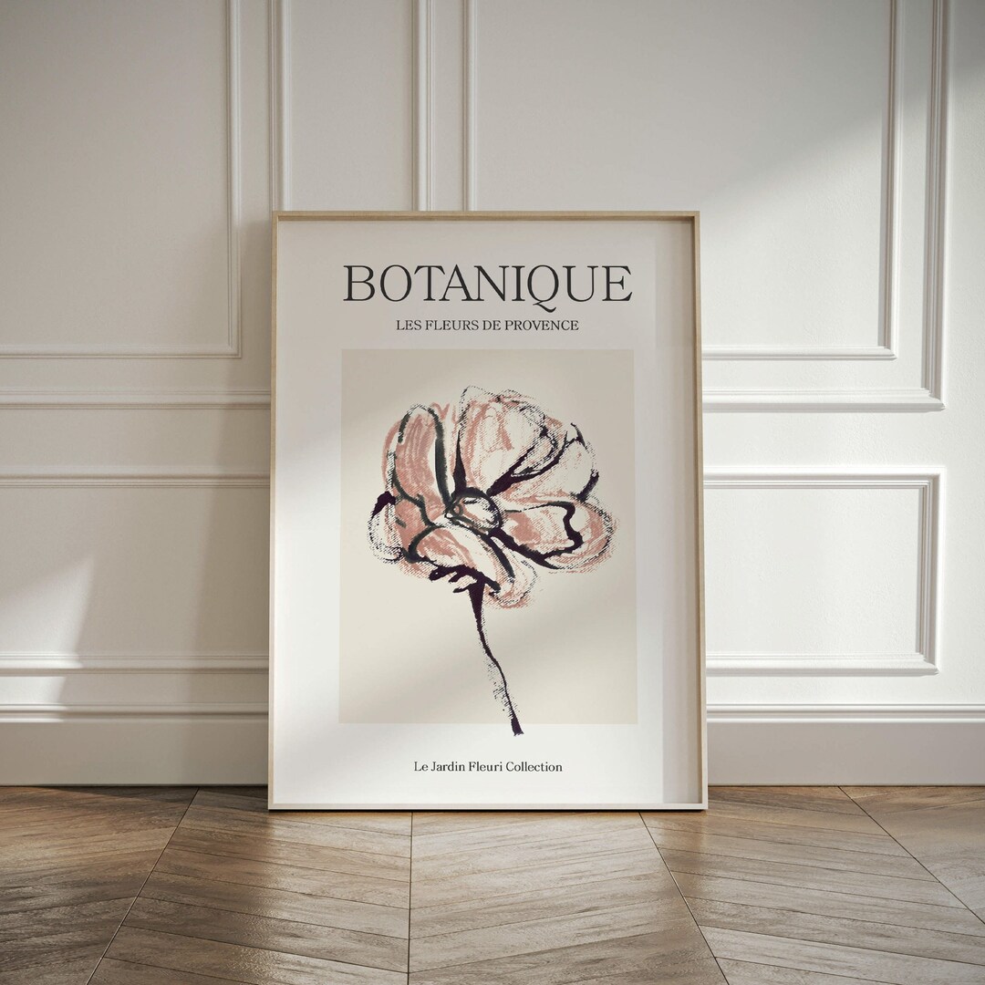 Flower Exhibition Poster - Poppy Printable Art - French Bohemian ...