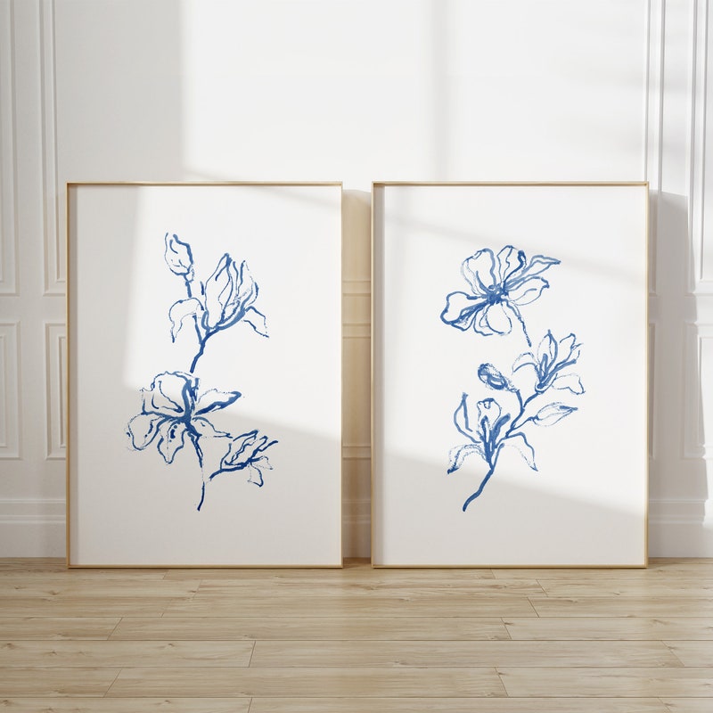 Magnolia Poster Line Art - Etsy
