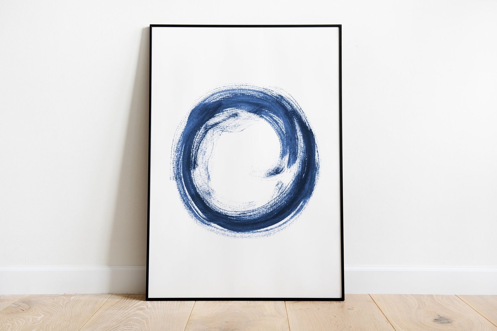 Set of 6 Navy Blue Watercolor Prints Scandinavian Modern - Etsy