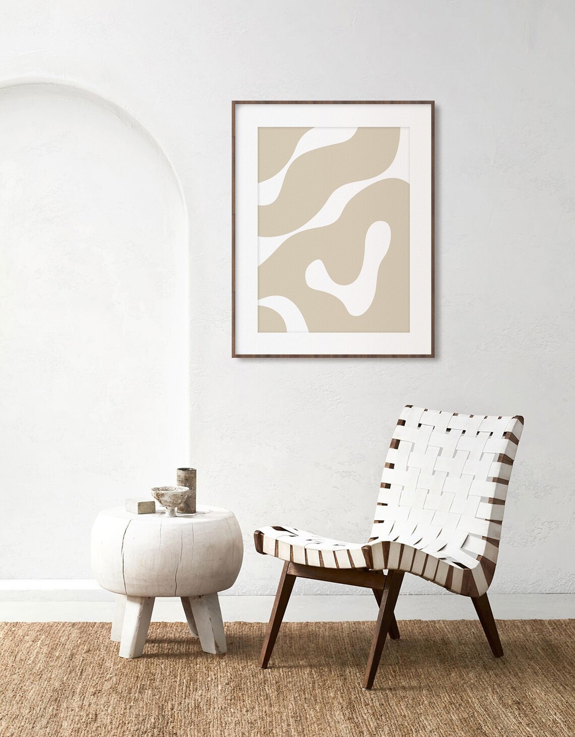 Neutral Minimalistic Abstract Print - Modern Aesthetic Printable Art ...