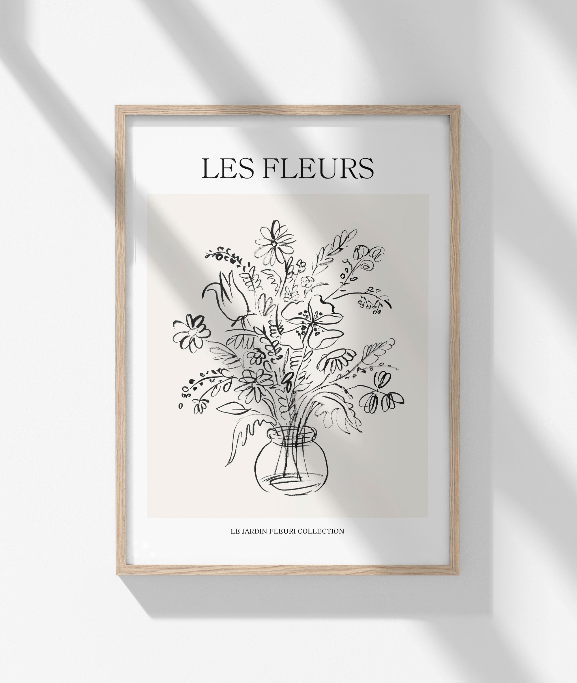 Floral Still Life Drawing - French Aesthetic Exhibition Poster ...