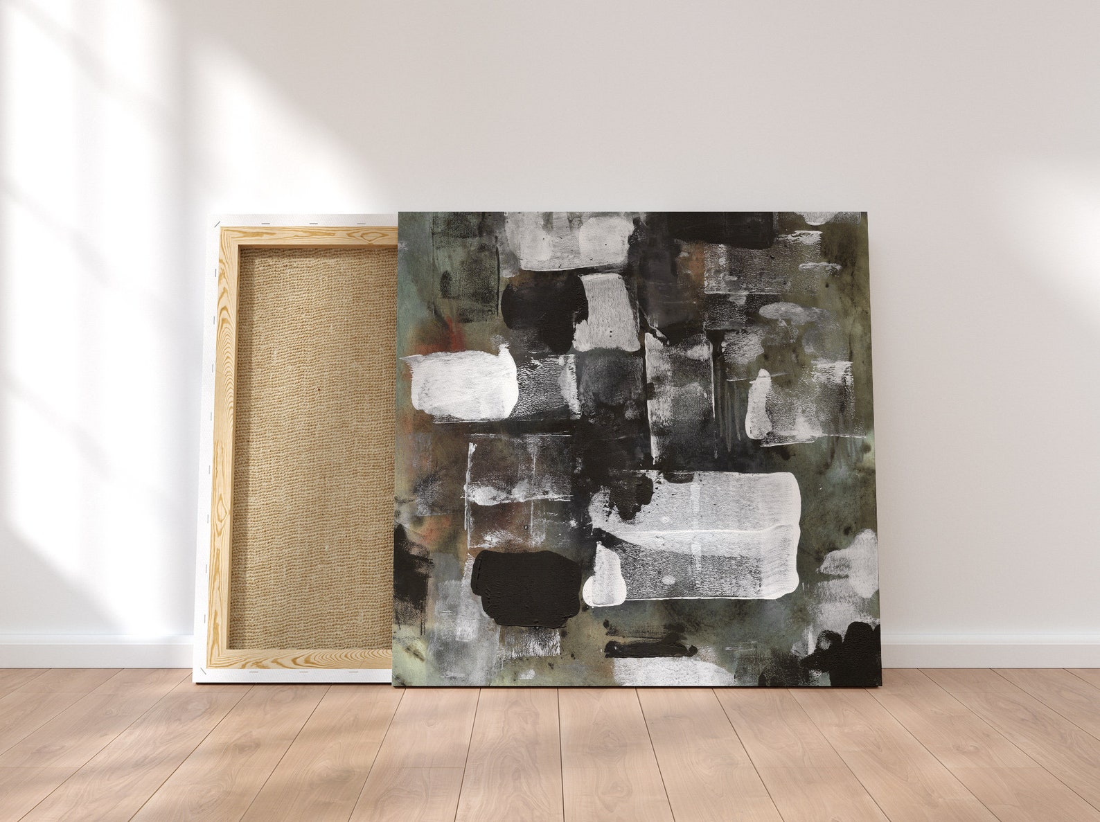 Contemporary Abstract Painting Modern square art print | Etsy