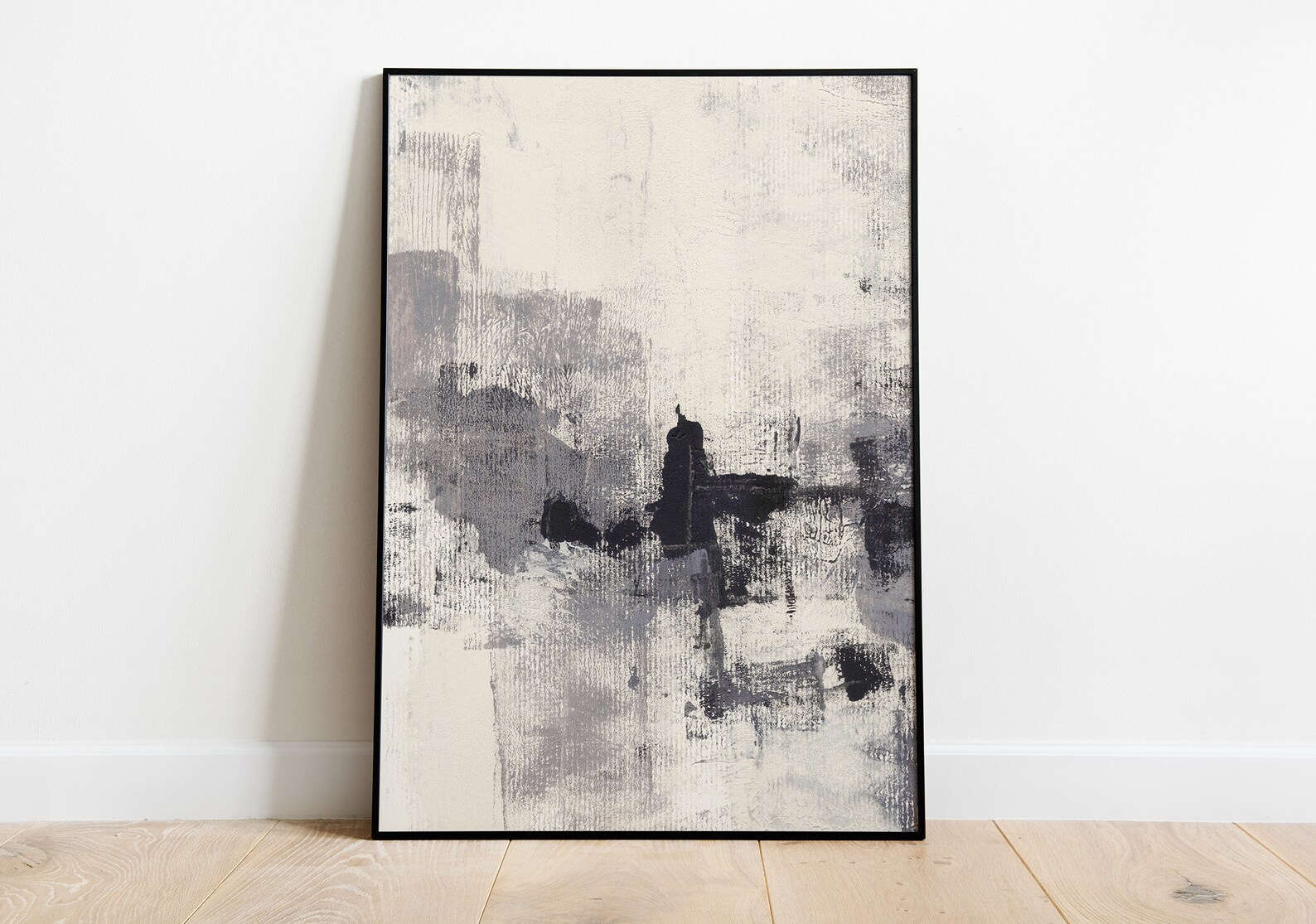 Set of 2 Neutral Color Paintings Modern Abstract Print Set | Etsy