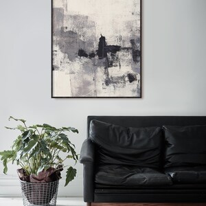 Set of 2 Neutral Color Paintings Modern Abstract Print Set - Etsy