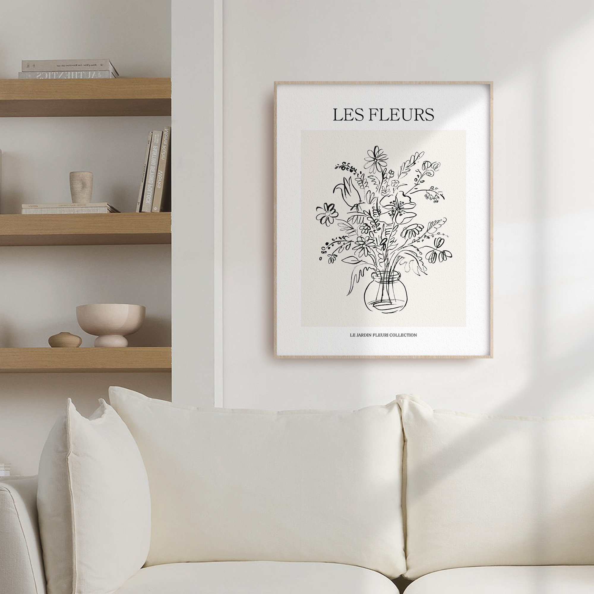 Floral Still Life Drawing - French Aesthetic Exhibition Poster ...