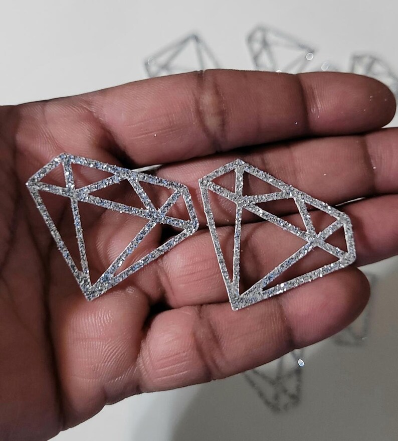 Elegant Diamond Glitter Confetti Table Scatter for Wedding Shower ...