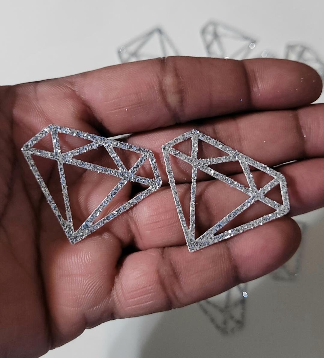 Elegant Diamond Glitter Confetti Table Scatter for Wedding Shower ...