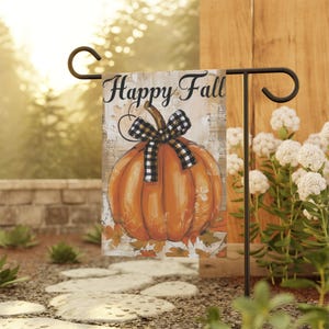 Happy Fall Garden Banner Fall Outdoor Decoration Fall Garden Flag ...