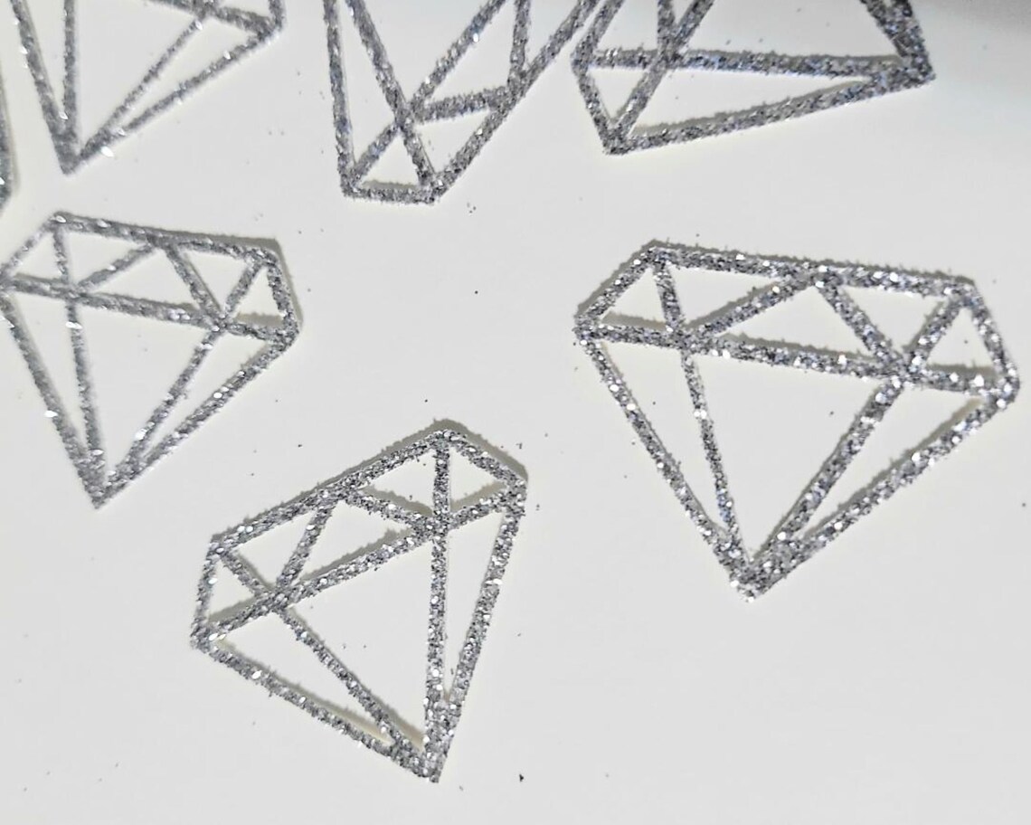 Elegant Diamond Glitter Confetti Table Scatter for Wedding Decor - Etsy