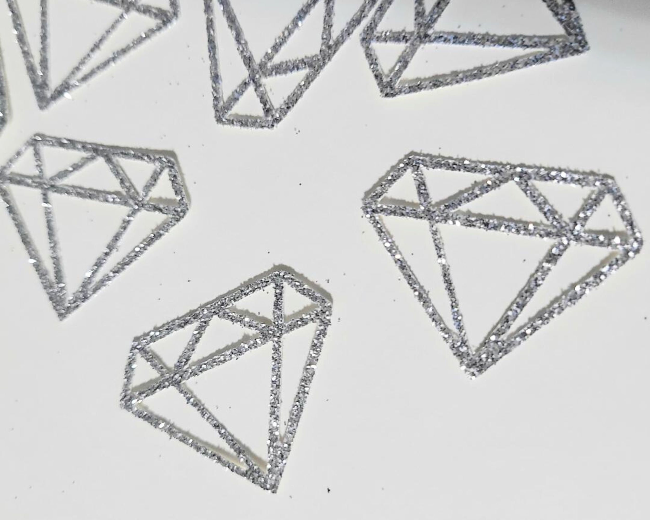 Elegant Diamond Glitter Confetti Table Scatter for Wedding Shower ...