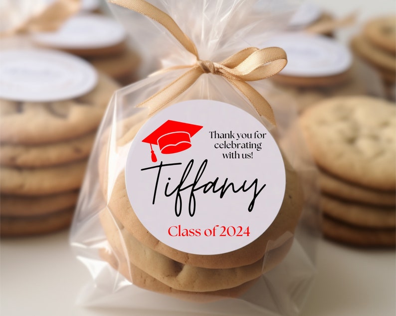 Graduation Round Sticker Roll, Celebrate Grad Labels, Graduation Party ...