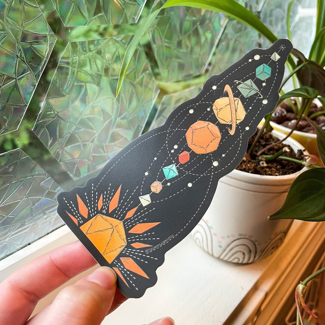 Dice Solar System Holographic Vinyl Sticker- Dungeons and Dragons - Etsy