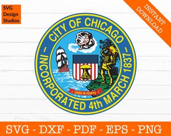 Chicago Seal Svg - Etsy