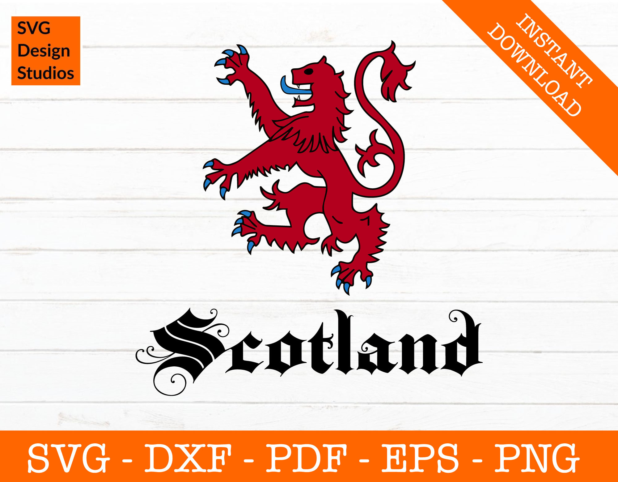 Scotland Svg Lion Svg Scottish Royal Flag Clipart SVG Cut - Etsy UK