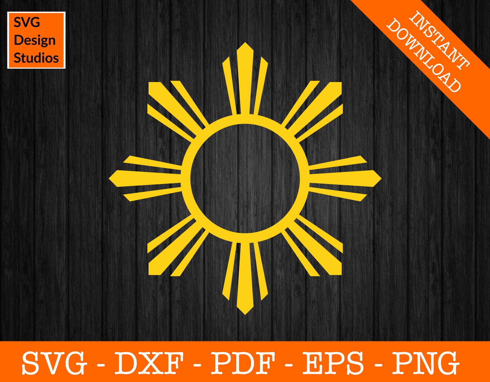 Philippines Flag Sun Monogram Svg Philippine Flag Svg - Etsy