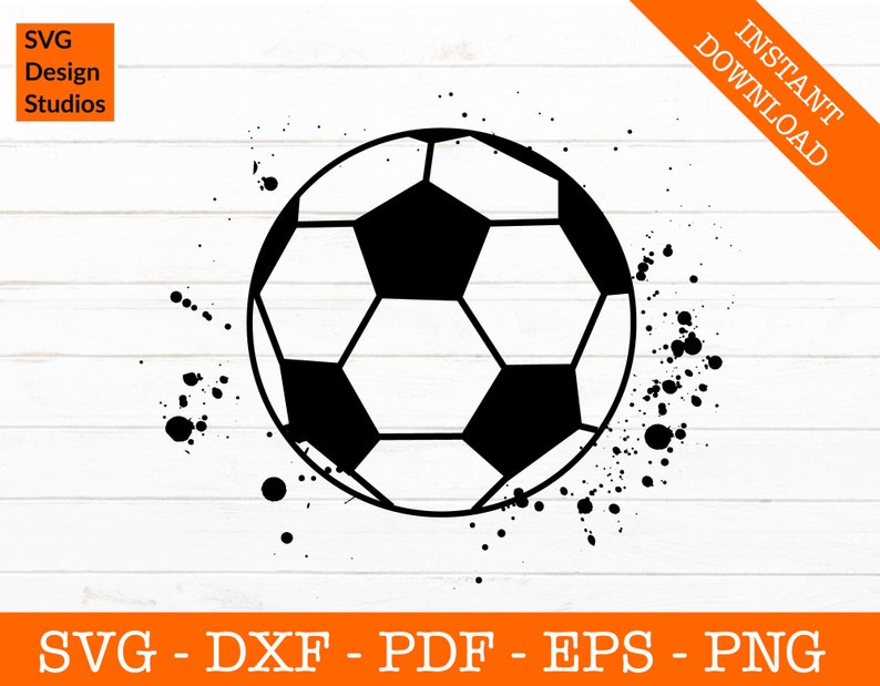 Soccer Ball Paint Splatter Svg Soccer Svg World Cup Svg - Etsy