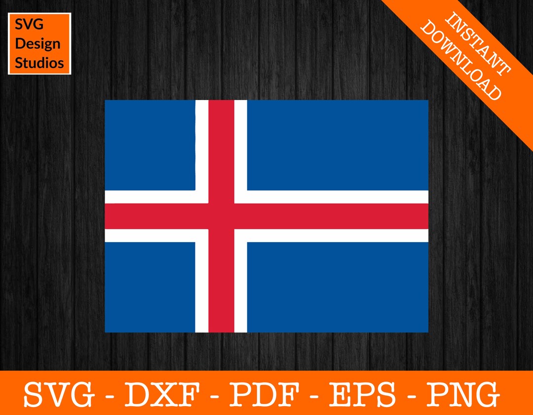 Iceland Svg, Iceland Flag Svg, Icelandic Flag Svg - Cut File - Png ...